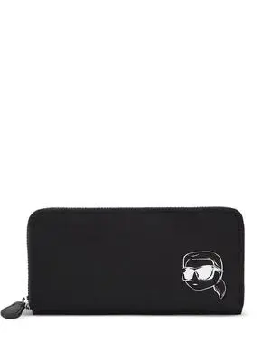 Karl Lagerfeld Logo-print Wallet - Black