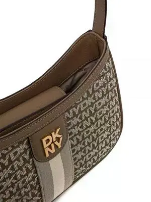 Dkny Monogram Canvas Shoulder Bag