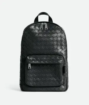 BOTTEGA  VENETA Intrecciato Leather Backpack - Ardoise