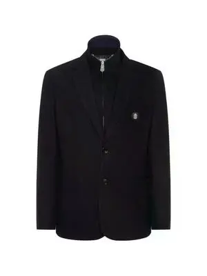 BILLIONAIRE Logo-patch Blazer - Blue