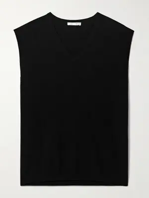 THE ROW Kossy Cashmere Vest - Black