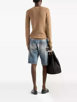 Prada Cotton Denim Shorts