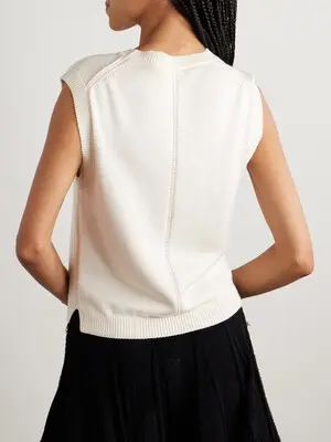 Proenza Schouler White Label Emily Pointelle-knit Tank - Neutrals