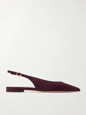 Suede Slingback Flats