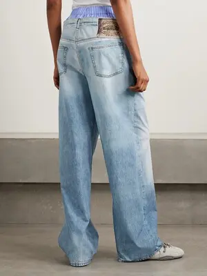 Acne Studios Trompe L'oeil Printed Wide-leg Pants