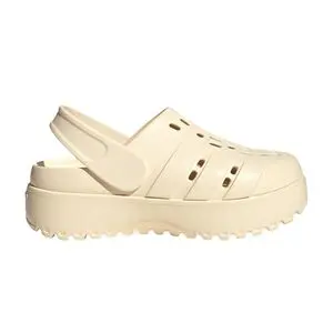Adidas Adilette Platform Clogs - Cream
