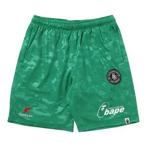 A BATHING APE Soccer Game Shorts - Green