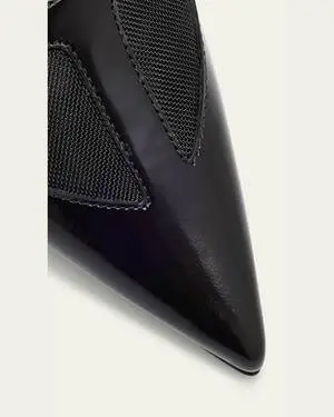 JIMMY CHOO Love 85 Spazzolato Mesh Pumps