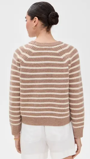 MAREA Striped Wool Crewneck Sweater