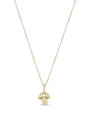 Zoe Chicco 3d Diamond Mushroom Charm