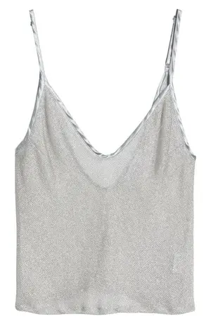 BELLA VENICE Sheer Mesh Crop Tank