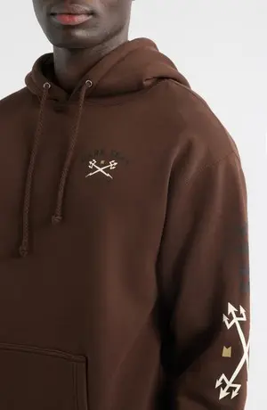 DARK SEAS Headmaster Iii Fleece Pullover Hoodie - Brown