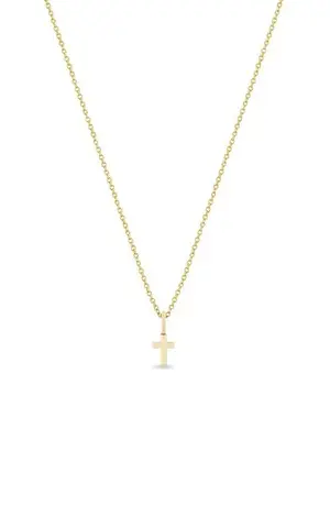 Zoe Chicco Vertical Cross Charm