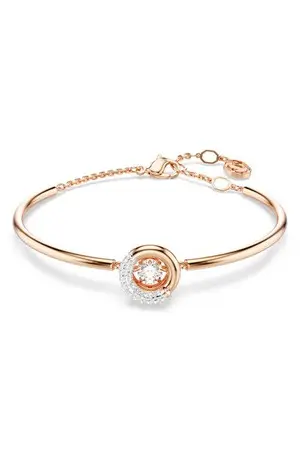 SWAROVSKI Dextera Dancing Crystal Charm Bracelet - Rose Gold