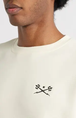 DARK SEAS Go-to Ii Fleece Sweatshirt - Bone