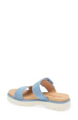 The Flexx Atena Platform Slide Sandal - Sugar Camoscio