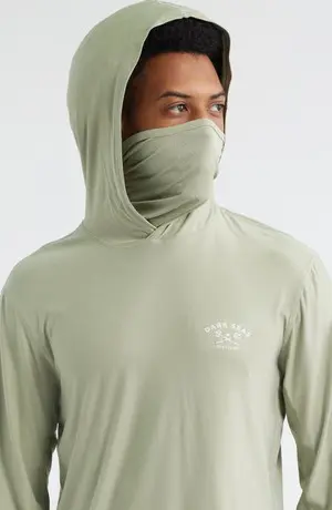 DARK SEAS Bimini Long Sleeve Hooded T-shirt - Moss