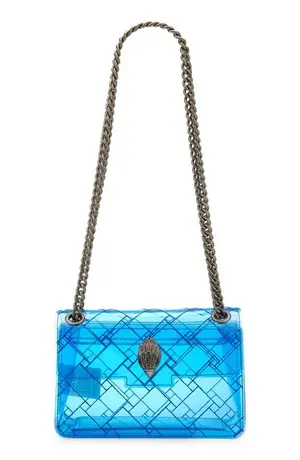 Kurt Geiger Mini Kensington Vinyl Crossbody Bag - Blue