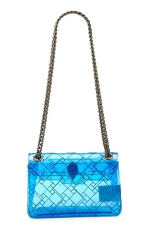Kurt Geiger Mini Kensington Vinyl Crossbody Bag - Blue