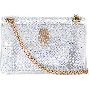 Kurt Geiger Kurt Geiger London Mini Kensington Vinyl Crossbody Bag Silver