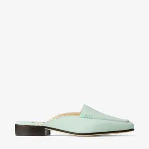 JIMMY CHOO Slide Mint Nubuck Leather Mule