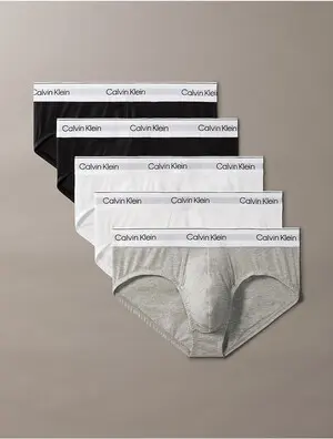 Calvin Klein Icon Cotton Stretch 5-pack Hip Brief Black / White / Grey Heather