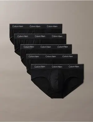 Calvin Klein Icon Cotton Stretch 5-pack Hip Brief - Black