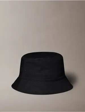 Calvin Klein Embroidered Monogram Twill Bucket Hat - Black