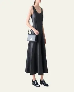 Akris Alice Small Leather Top-handle Bag - Black