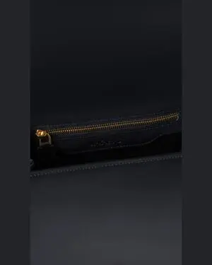 Akris Alice Small Leather Top-handle Bag - Black