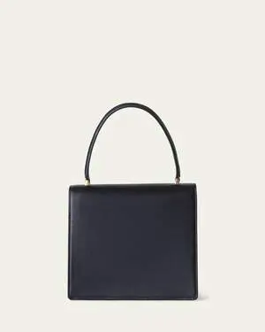 Akris Alice Small Leather Top-handle Bag - Black