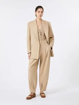 Max Mara Cotton Canvas Trousers
