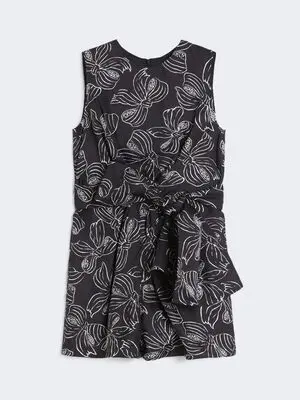 Max Mara Printed Silk Twill Playsuit