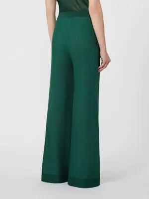 Max Mara Viscose Yarn Wide-leg Trousers