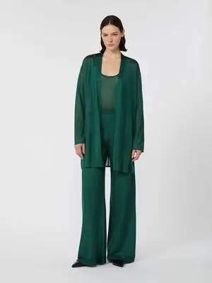 Max Mara Viscose Yarn Wide-leg Trousers