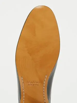 Max Mara Smooth Leather Mule Loafers