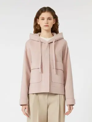 Max Mara Hooded Wool Jacket - Powder