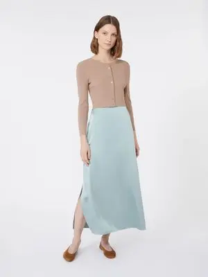 Max Mara Satin Calf-length Skirt