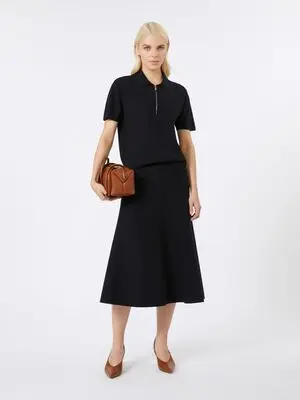 Max Mara Flared Viscose Skirt
