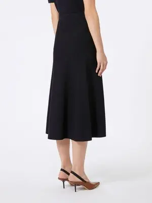 Max Mara Flared Viscose Skirt