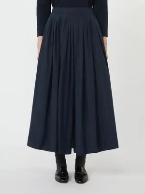 Max Mara Pleated Taffeta Skirt