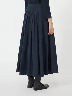 Max Mara Pleated Taffeta Skirt