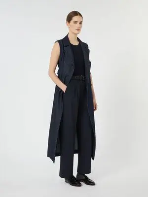 Max Mara Long Denim Gilet