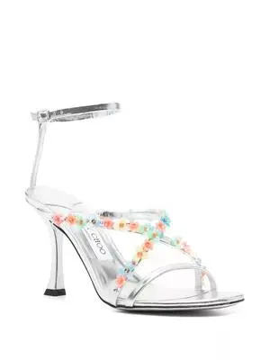 JIMMY CHOO 100mm Blanche Sandals