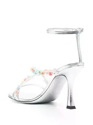 JIMMY CHOO 100mm Blanche Sandals