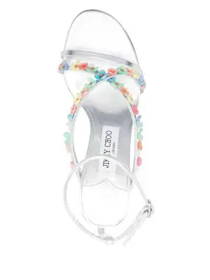 JIMMY CHOO 100mm Blanche Sandals