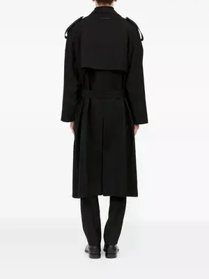 MAISON MARGIELA Wool Trench Coat - Black