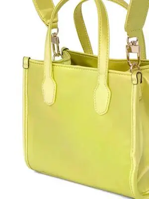 Guess Mini Silvana Logo-embroidered Tote Bag - Green