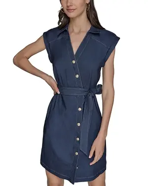 Karl Lagerfeld Paris Denim Millennium Shirt Dress
