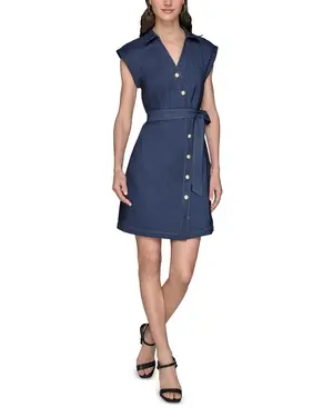 Karl Lagerfeld Paris Denim Millennium Shirt Dress
